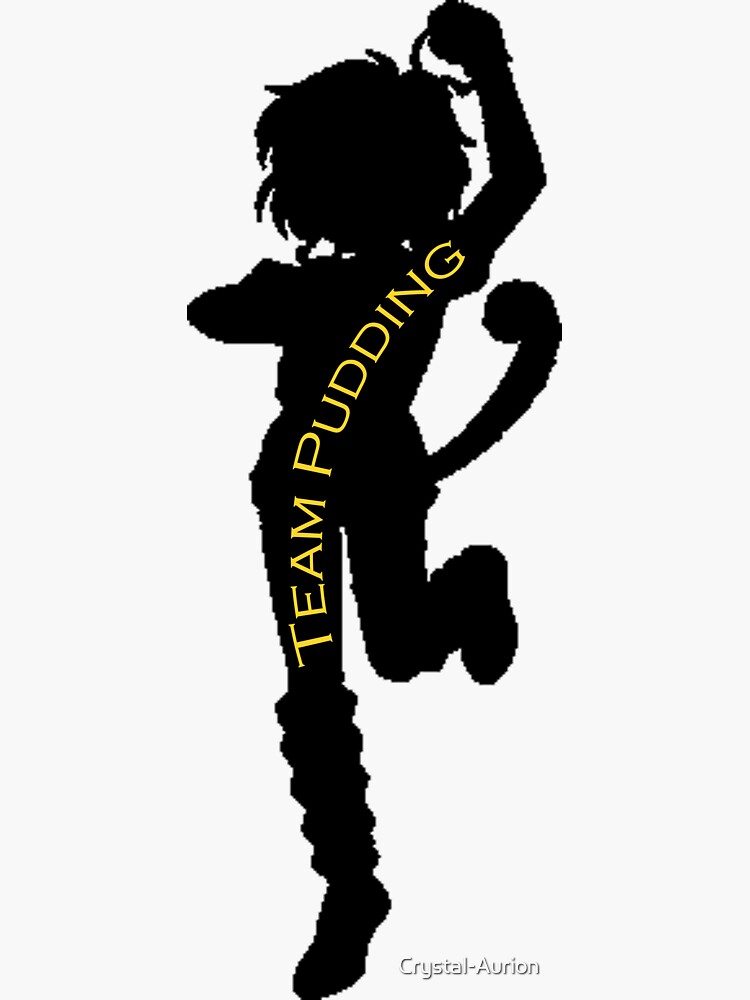 "Team Pudding" Sticker for Sale by Crystal-Aurion | Redbubble