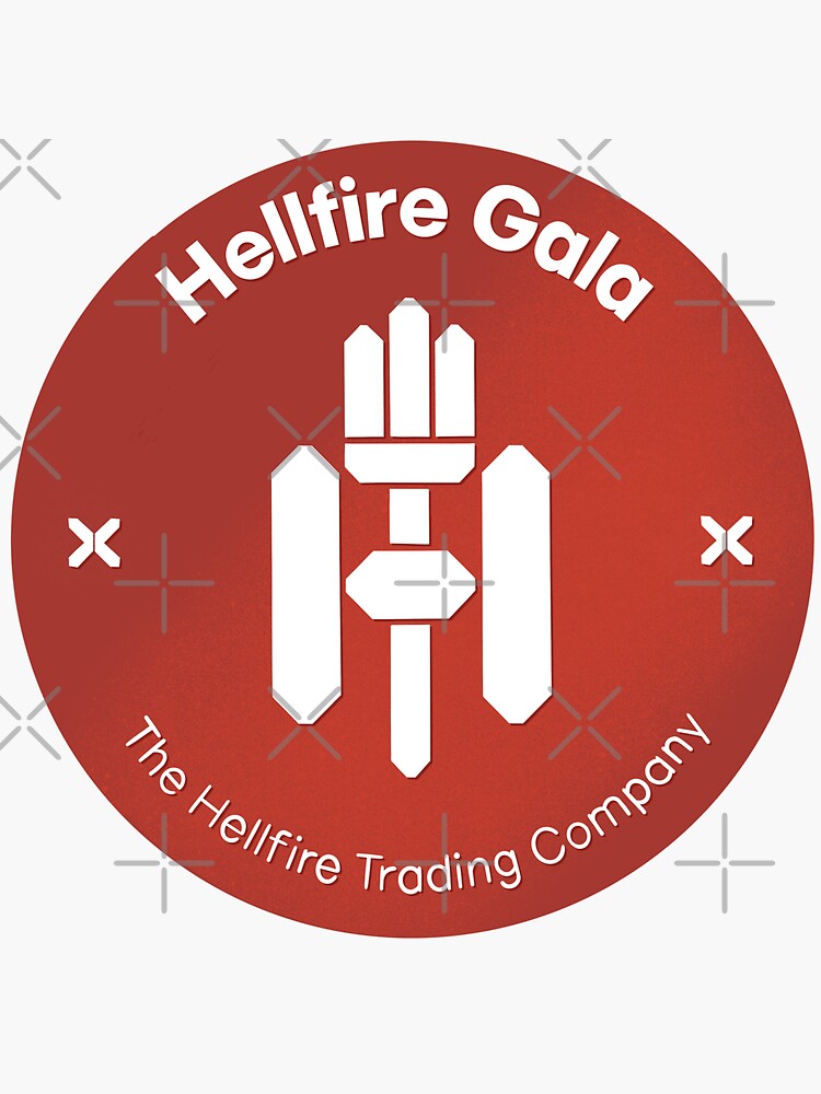 "Hellfire Gala" Sticker for Sale by FunnehGacha | Redbubble