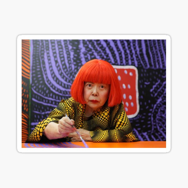 "kusama art" Sticker by jemesjones | Redbubble
