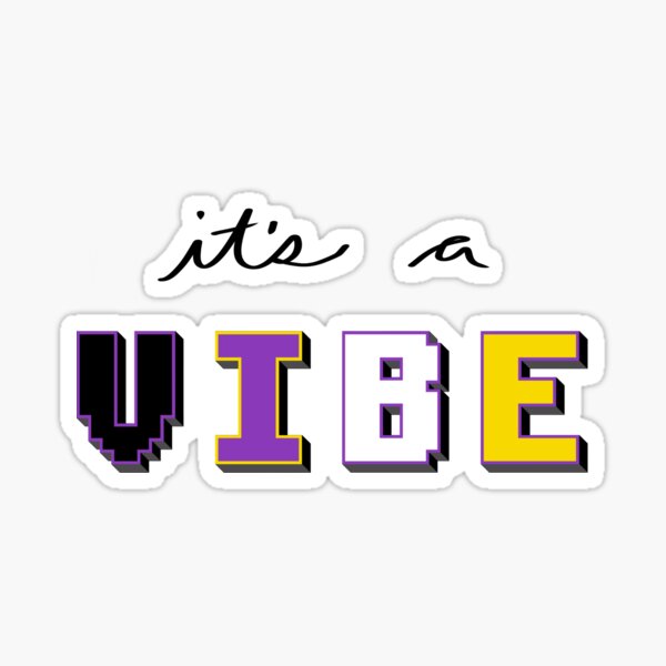"It's a Vibe Logo" Sticker by CrazyAces | Redbubble