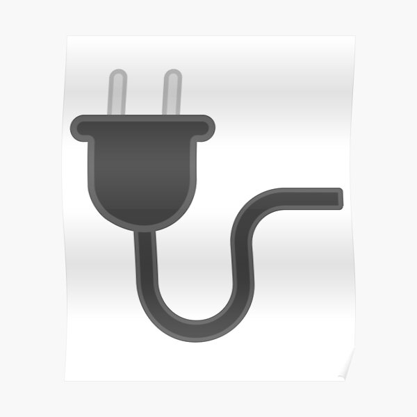 "Electric Plug AC Adaptor Power Cable Power Plug" Poster by MKMemo1111 ...