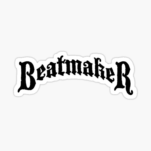 "Beatmaker Aesthetic Black" Sticker by Bae2021 | Redbubble