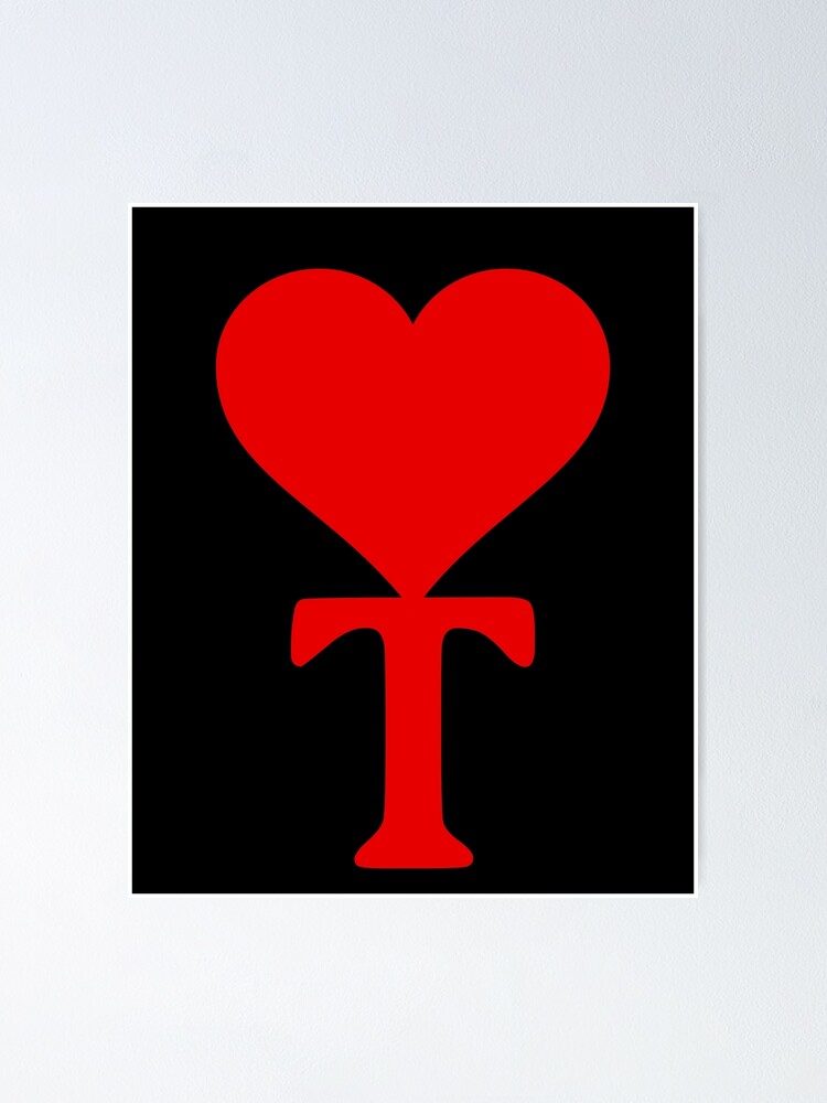 T Alphabet Wallpaper In Heart
