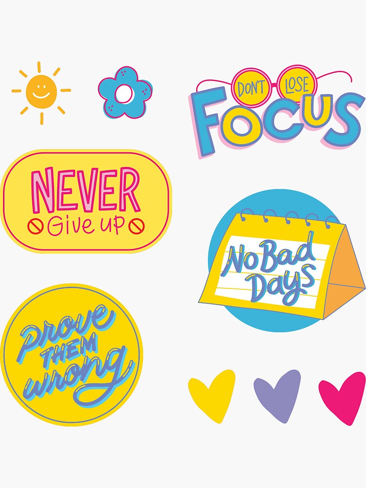 "Self Motivated Inspiration" Sticker by monicasareen | Redbubble