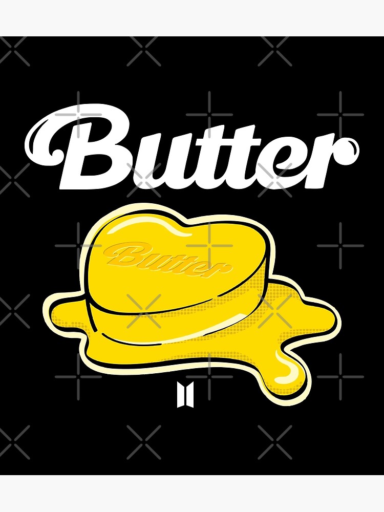 "BTS Butter with Logo" Poster by denartype | Redbubble
