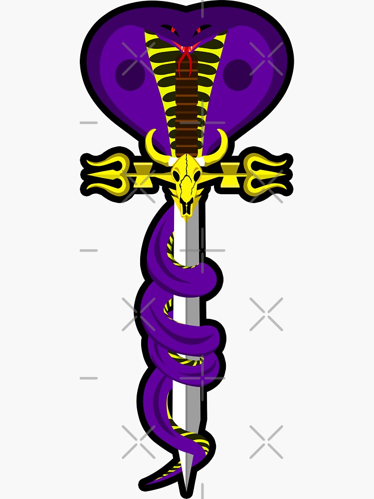 "Lord Shivas Trishul Sword And Snake" Sticker for Sale by vineeth ...