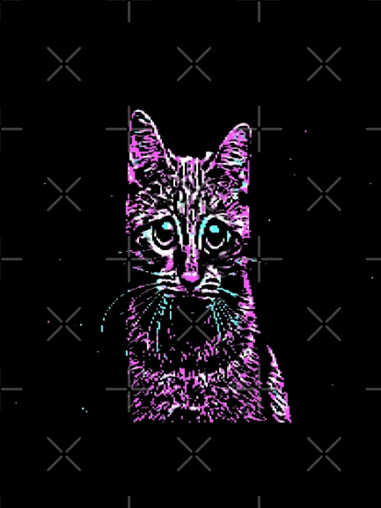 "Cute Pink Said Cat Pixel Art" Poster for Sale by Zoo-Moo | Redbubble