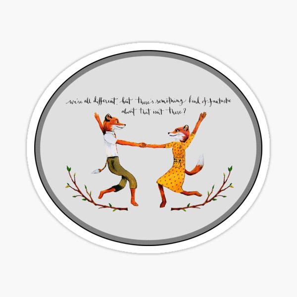 Fantastic Mr Fox Sticker For Sale By Lil Jek Redbubble