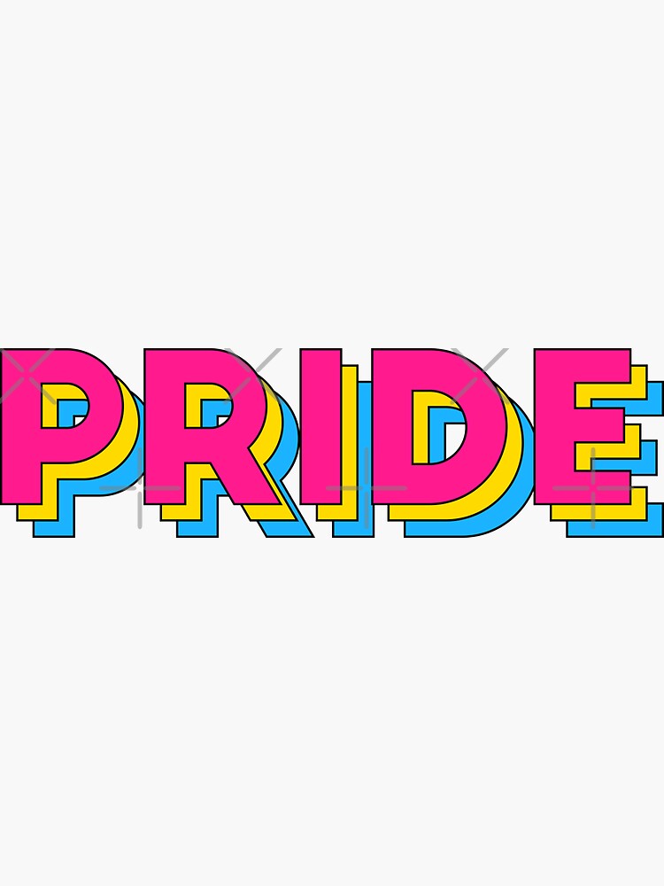 "Pan Pride" Sticker for Sale by hclliish | Redbubble