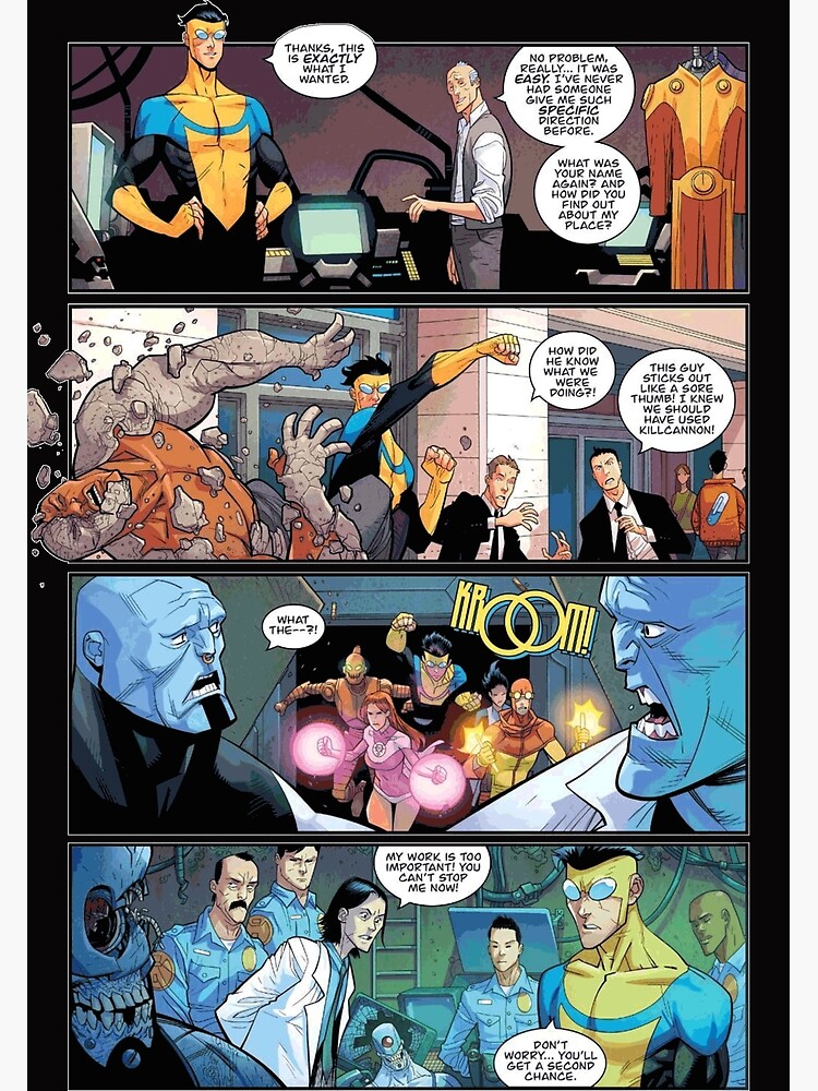 "invincible comic strip" Poster for Sale by Digitalunivers | Redbubble