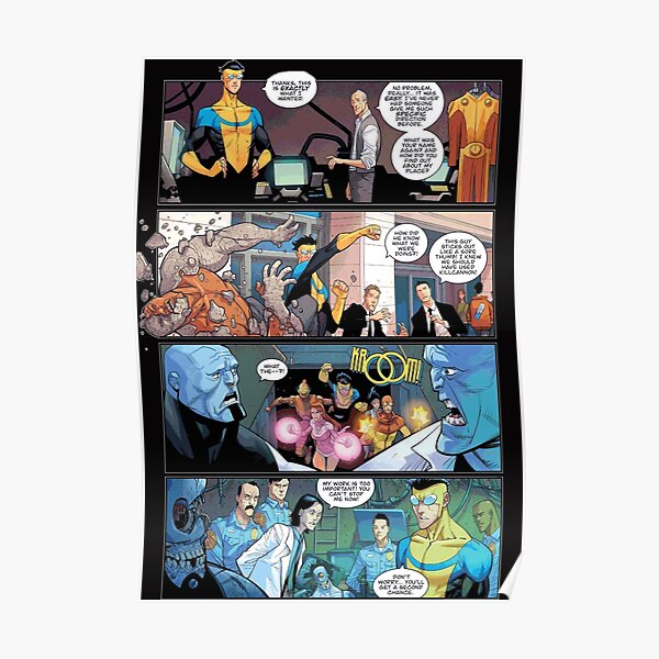 "invincible comic strip" Poster for Sale by Digitalunivers | Redbubble