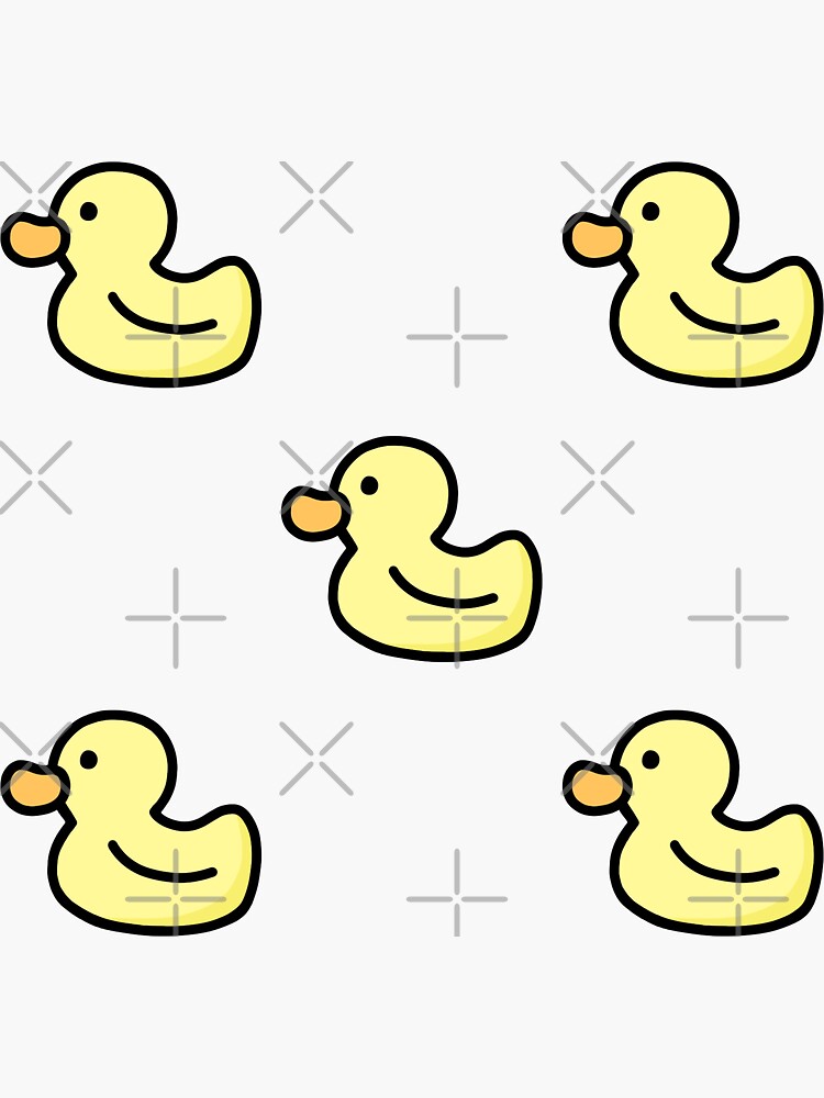 "Cute Rubber Duck" Sticker for Sale by DimensionC169 | Redbubble