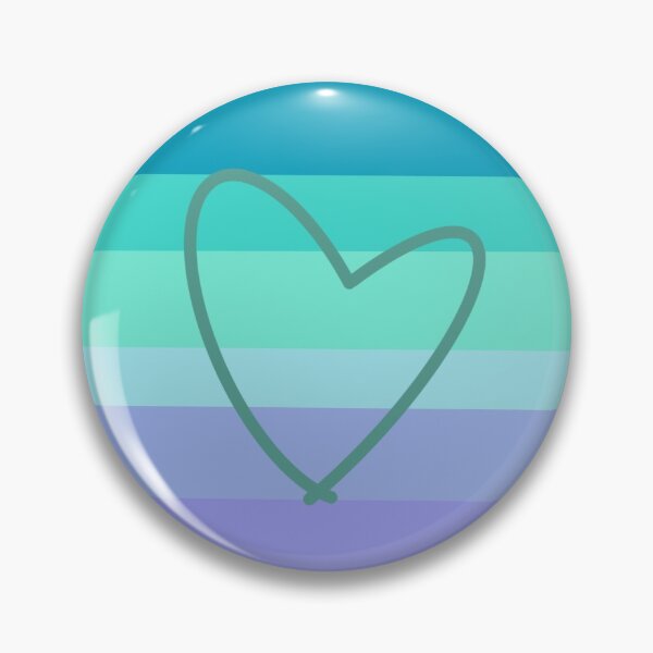 "PRIDE HEARTS | Neptunic" Pin for Sale by 4Flagyz | Redbubble