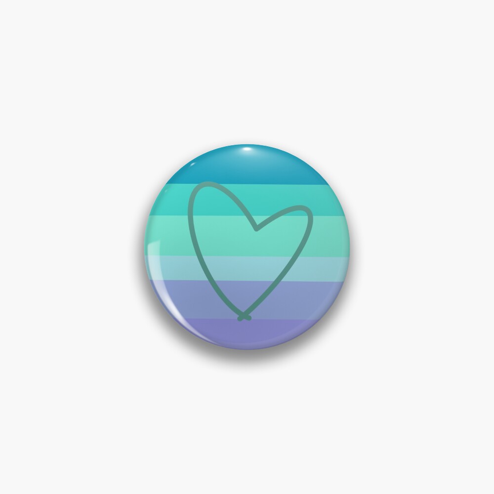 "PRIDE HEARTS | Neptunic" Pin for Sale by 4Flagyz | Redbubble