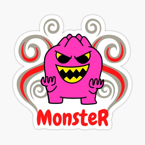 "Monster Spooky" Sticker for Sale by 2dmonkey | Redbubble