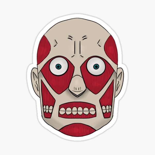 "Colossal Titan" Sticker by Axwll3 | Redbubble