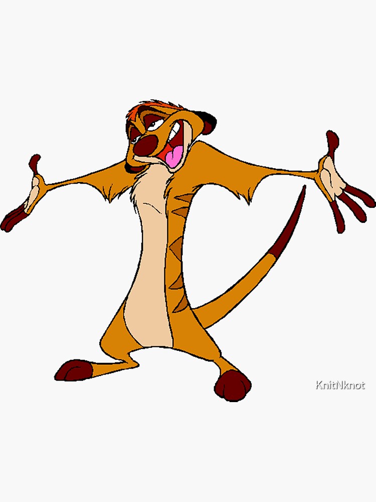 "Timon funny sketch" Sticker for Sale by KnitNknot | Redbubble