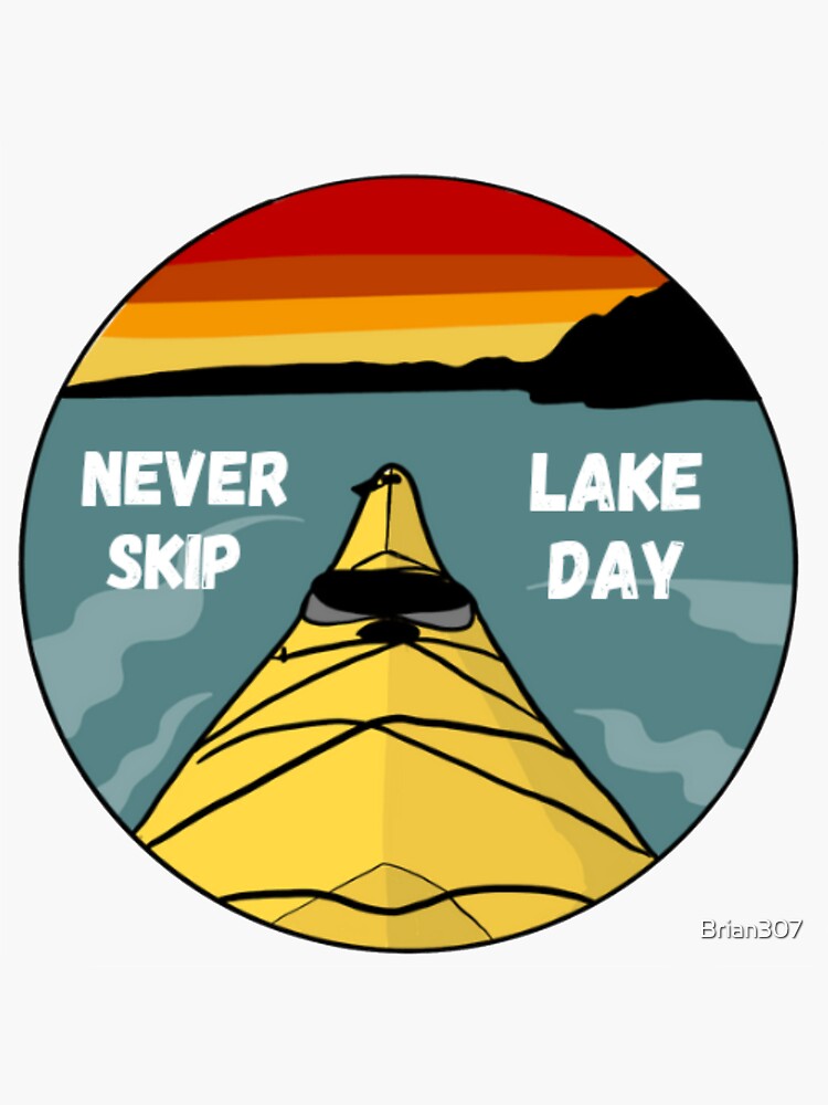 "Lake Day " Sticker for Sale by Brian307 | Redbubble