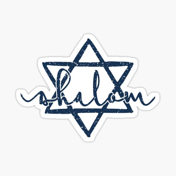 Sticker « Shalom en détresse dans l'étoile juive », par JoBella-Designs ...
