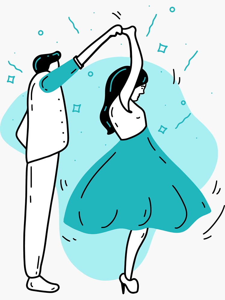 "Dance Spinner" Sticker by 69relay55 | Redbubble