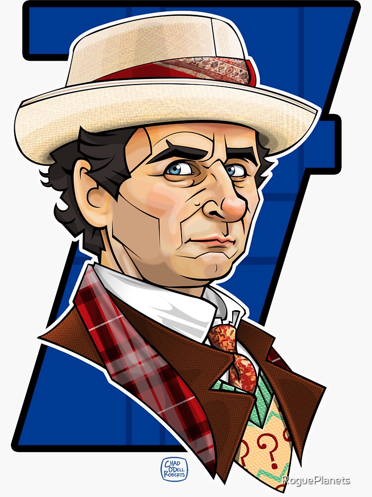 "The Seventh Doctor" Sticker by RoguePlanets | Redbubble