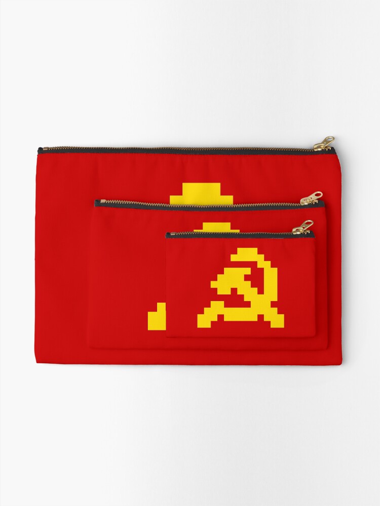 "Hammer and Sickle Pixel Art" Zipper Pouch for Sale by Mafi-House ...