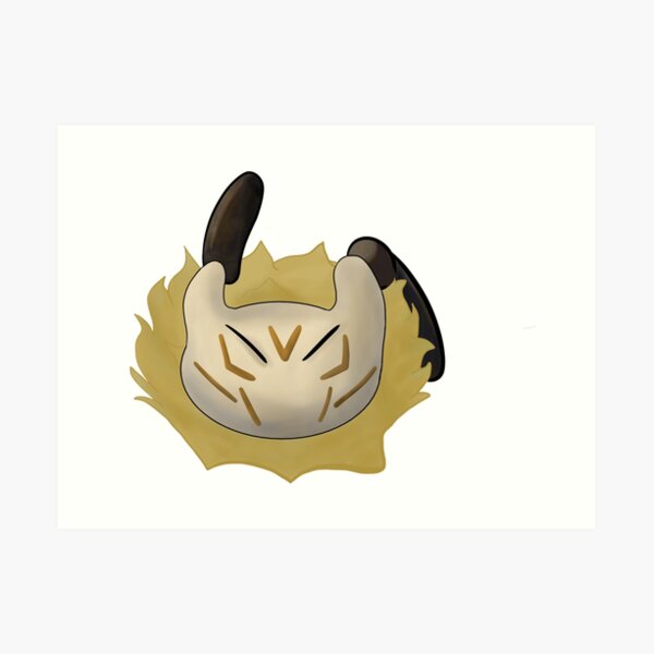 "cute hilichurl chibi face" Art Print by Noamm | Redbubble