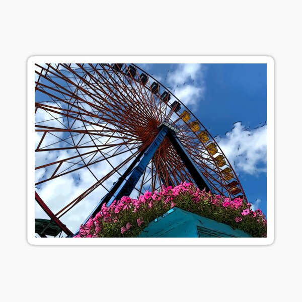 "Giant Wheel" Sticker by RCExpedition | Redbubble