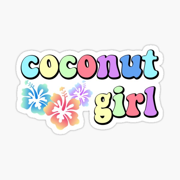 "coconut girl" Sticker by caths-designs | Redbubble