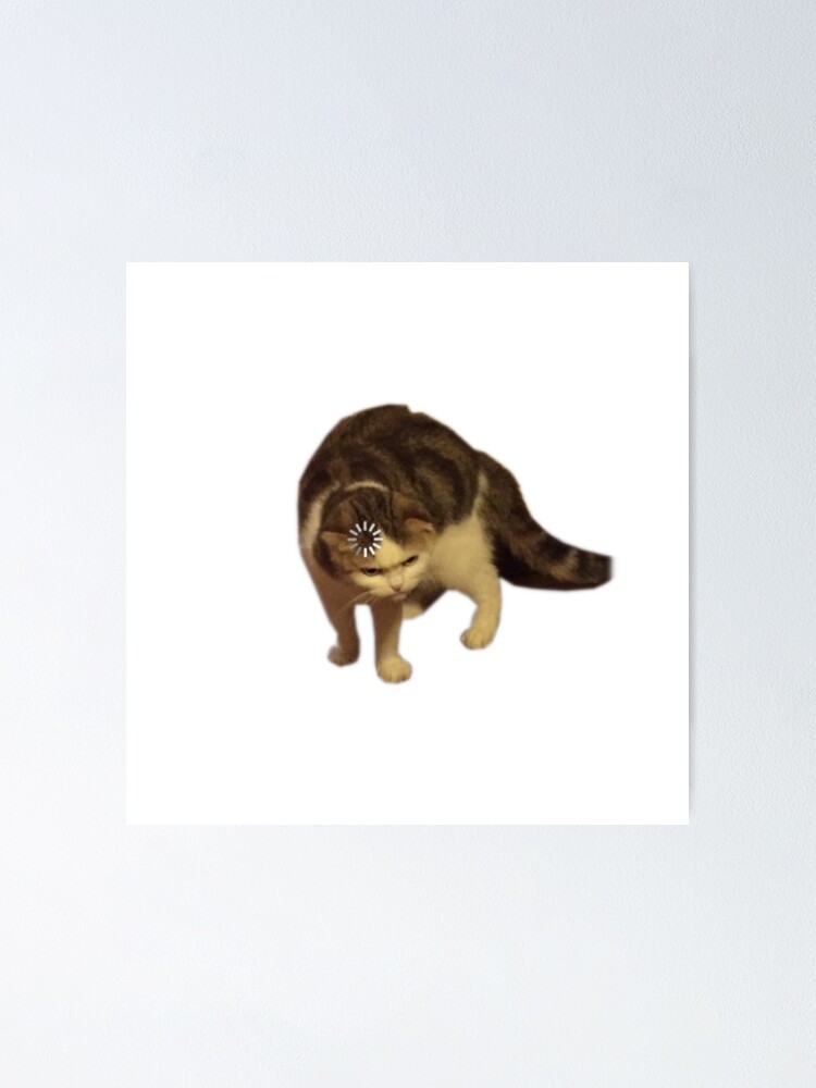 "Loading cat meme" Poster for Sale by Kimi060 | Redbubble
