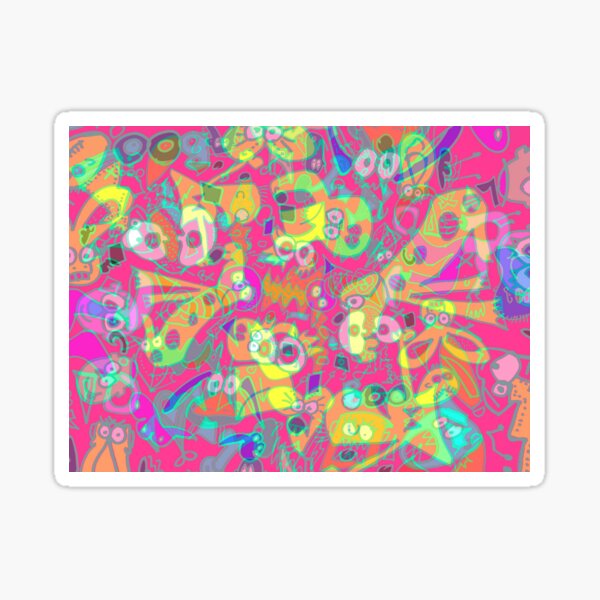 "pink cheese delirium" Sticker for Sale by pauledmondson | Redbubble