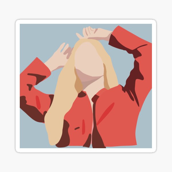 "Ashe Music Outline Drawing Ashlyn" Sticker for Sale by Beanmah | Redbubble