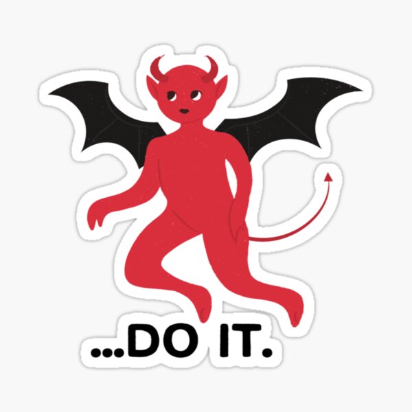 Devil On Your Shoulder Stickers | Redbubble