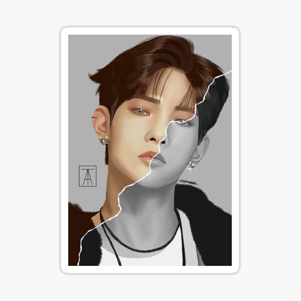 "ATEEZ Yeosang" Sticker for Sale by fayetheartist | Redbubble