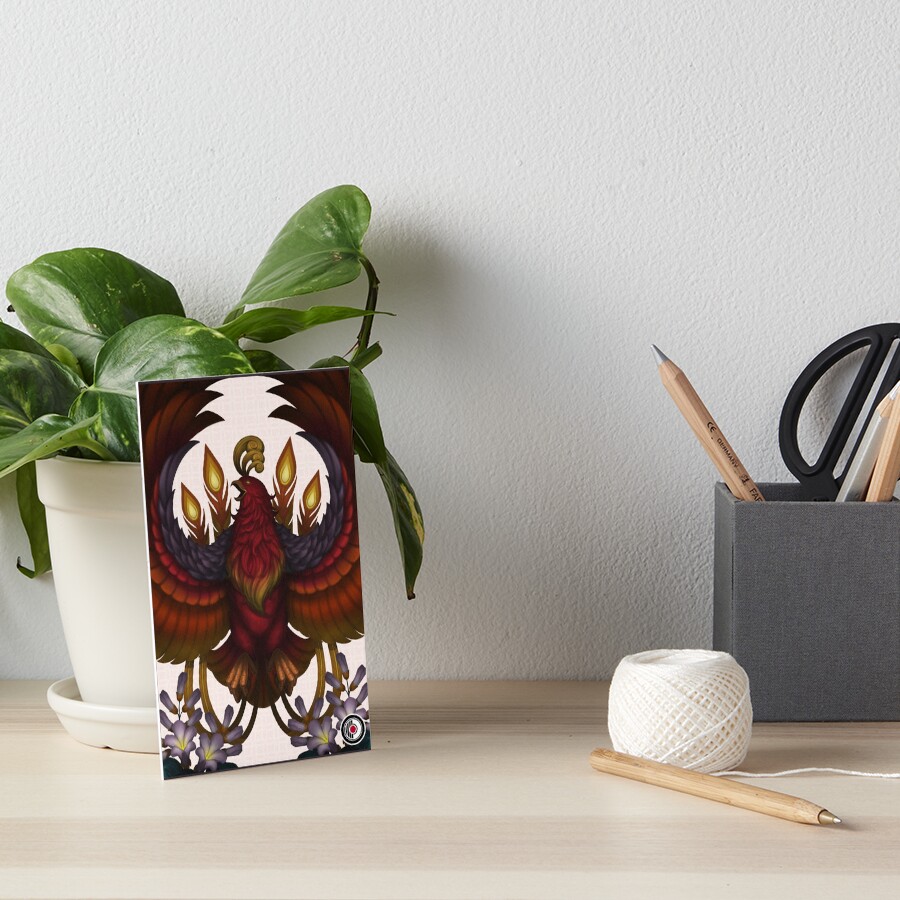 "Hanafuda Phoenix Paulownia" Art Board Print for Sale by MrRamenBox ...