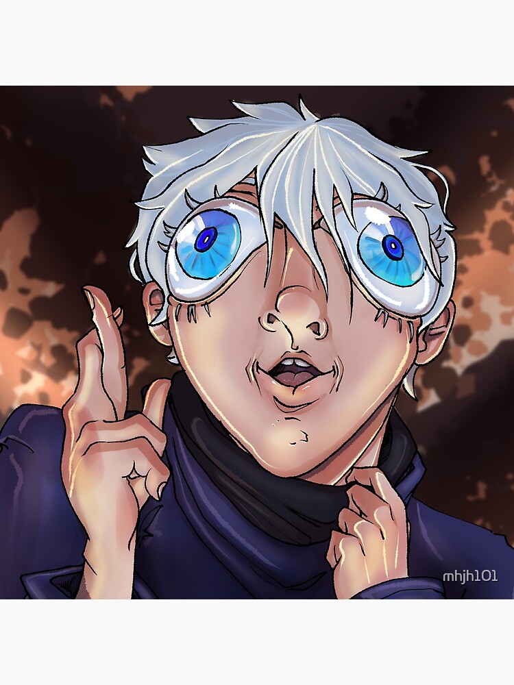 "Bug Eyed Gojo" Pillow for Sale by mhjh101 | Redbubble