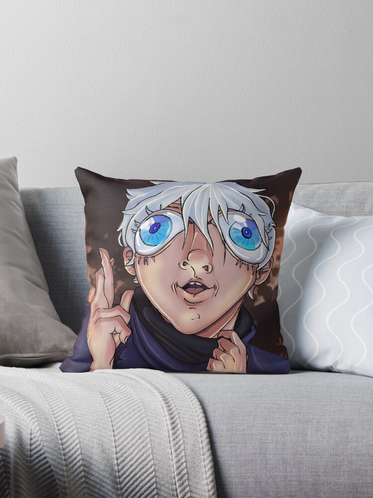 "Bug Eyed Gojo" Pillow for Sale by mhjh101 | Redbubble