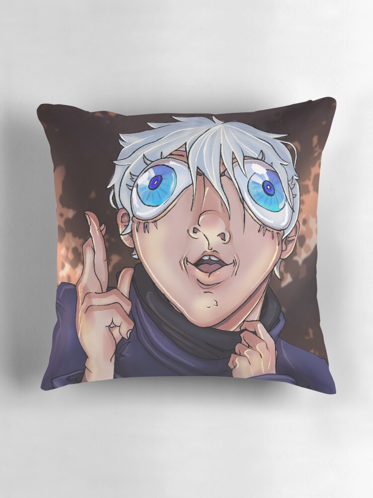 "Bug Eyed Gojo" Pillow for Sale by mhjh101 | Redbubble