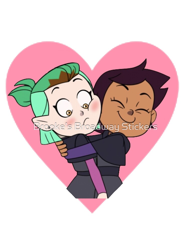 "Luz and Amity Grom Heart Hug Blush pin/ sticker" Poster for Sale by ...