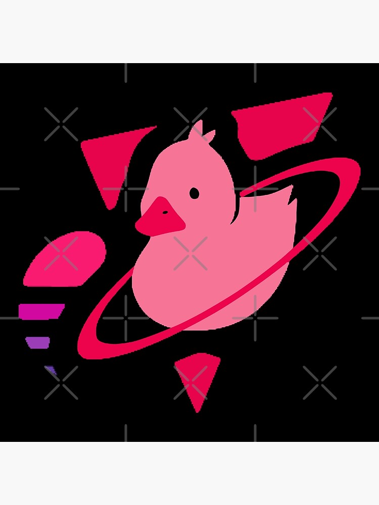Póster «Neon Quackity Planet Duck» de UnluckyPanda | Redbubble