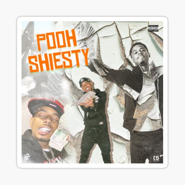 "Pooh Shiesty" Sticker for Sale by Artimous | Redbubble