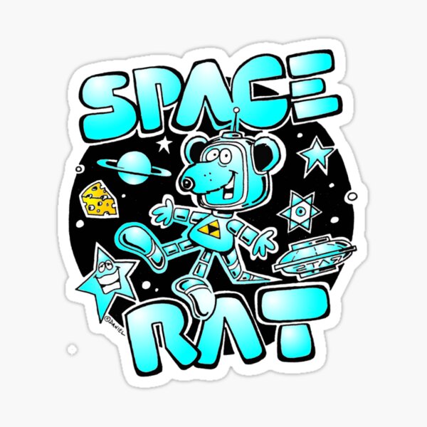 "Space Rat" Sticker for Sale by ARTademia | Redbubble