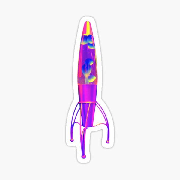 "Trippy Rocket Lava Lamp" Sticker for Sale by channel13 | Redbubble