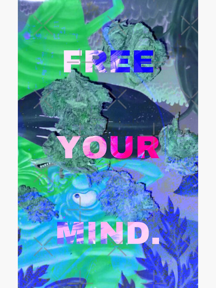 "free ur mind. " Sticker for Sale by chloesilvestri | Redbubble