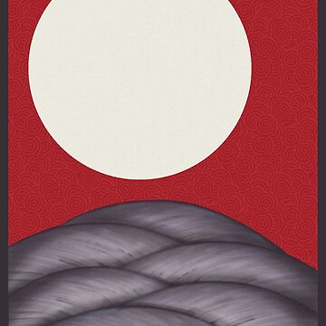 "Hanafuda Full Moon Susuki Grass" Sticker for Sale by MrRamenBox ...