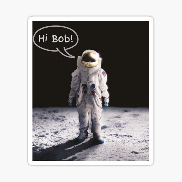"Hi Bob! " Sticker for Sale by hunterm | Redbubble