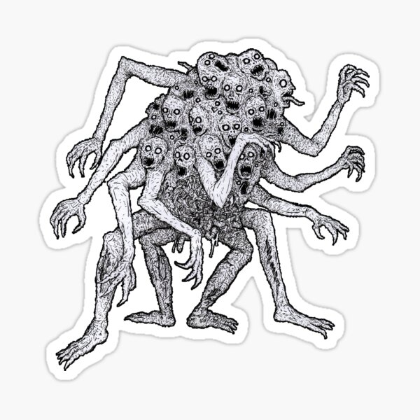 "Amalgamation of Flesh" Sticker for Sale by LittleDevil94 | Redbubble