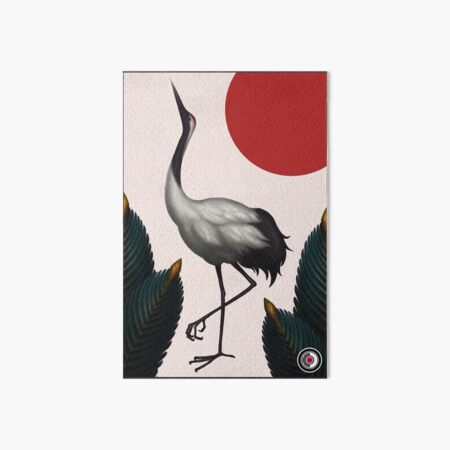 "Hanafuda Crane Sun Pine" Art Board Print for Sale by MrRamenBox ...