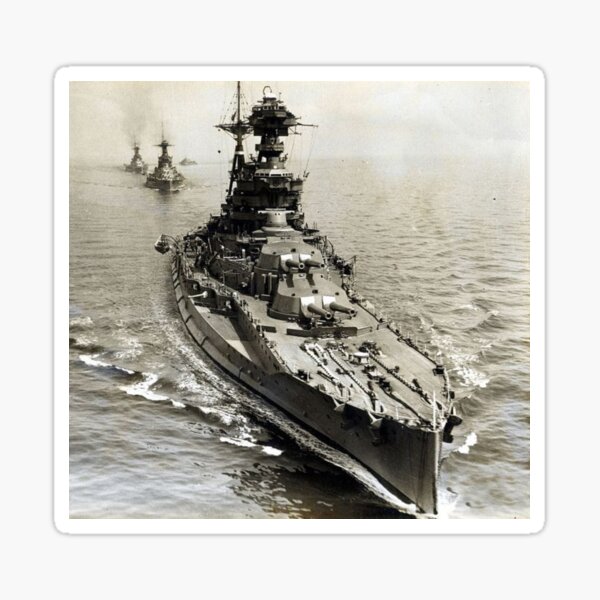 "H.M.S. Barham Battleship" Sticker for Sale by MorningFive | Redbubble