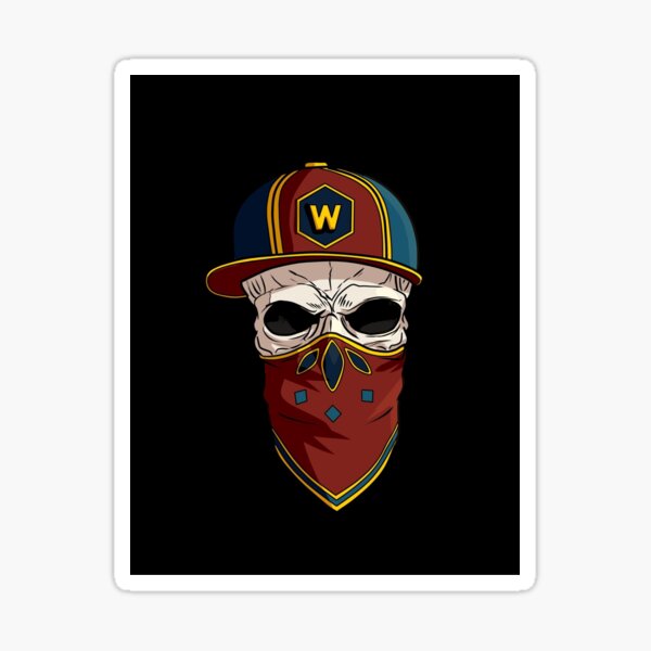 "Gangster Skull" Sticker by btkrealm | Redbubble